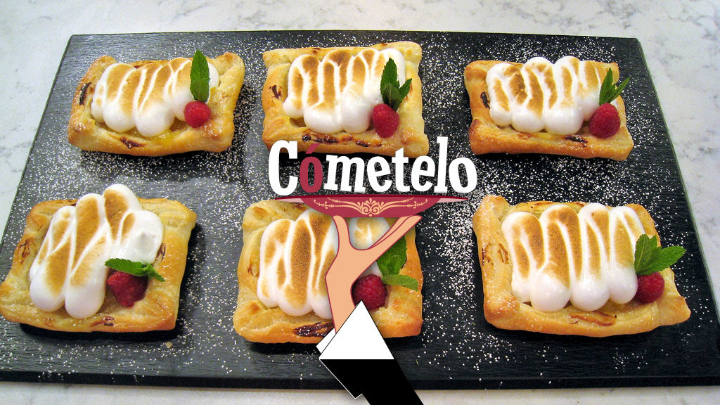 "Cómetelo" propone una receta dulce de hojaldre con merengue y limón