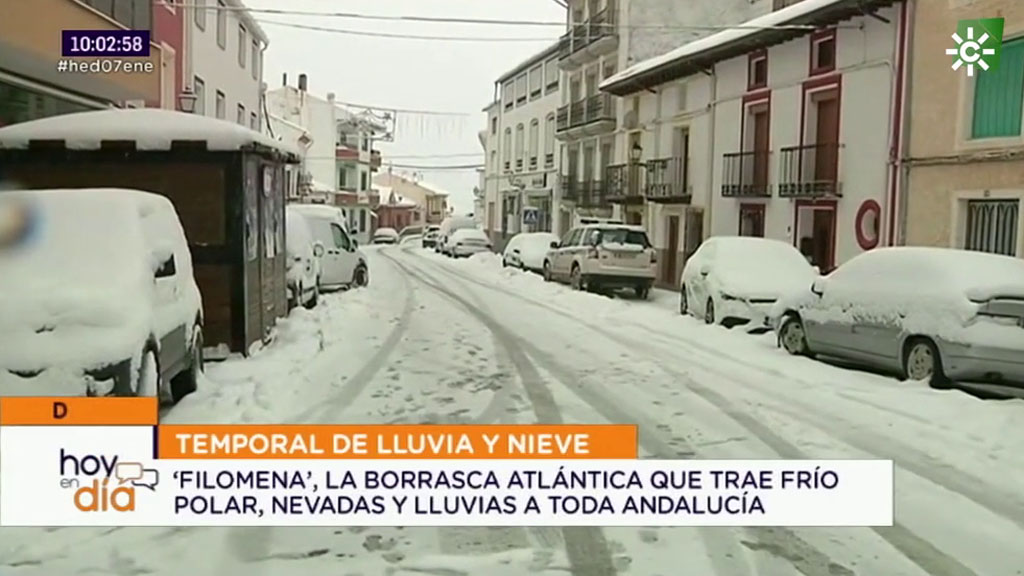 Filomena deja las primera gran nevada en Santiago de la Espada