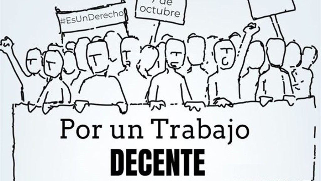 El día mundial por el trabajo decente, en Empleados