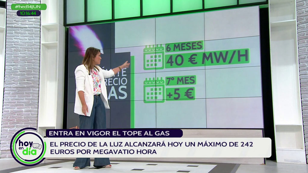 Entre el vigor este martes el tope al precio del gas para producir ...