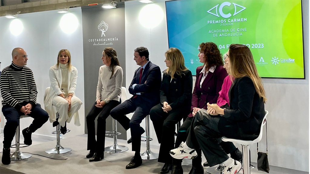 La directora adjunta de CSRTV, Isabel Cabrera, interviene en FITUR en la presentación de los ...