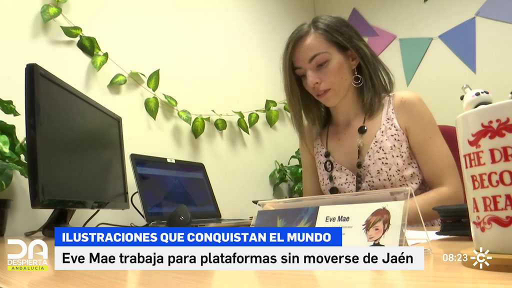 Las ilustraciones de las jienense Eve Mae recorren todo el mundo