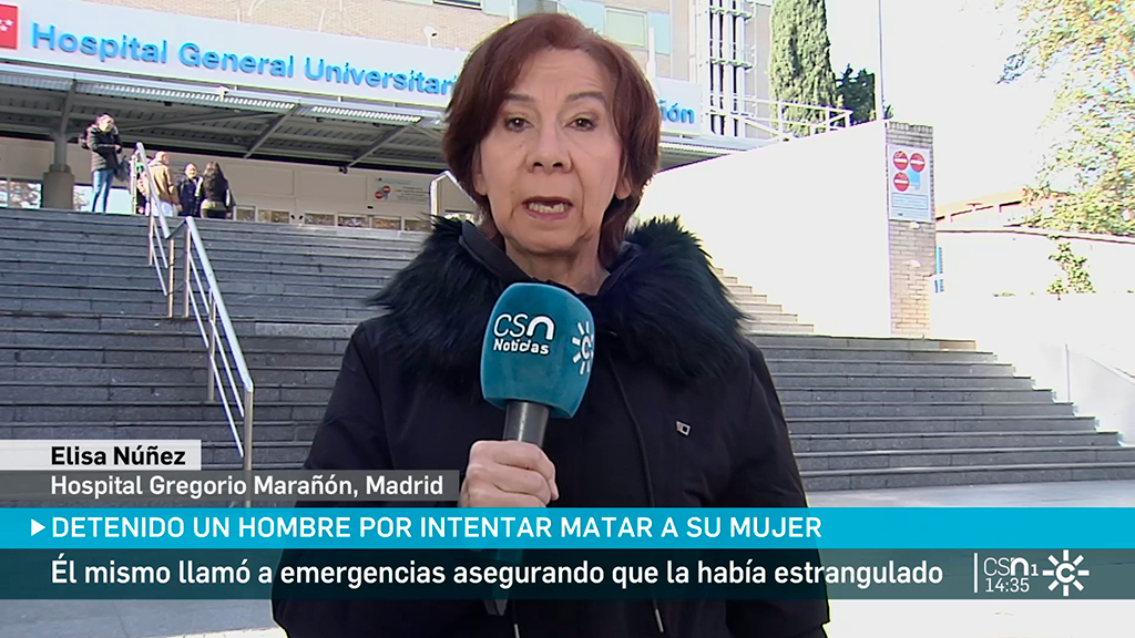 Una mujer grave al ser estrangulada por su marido delante de sus hijos en Madrid
