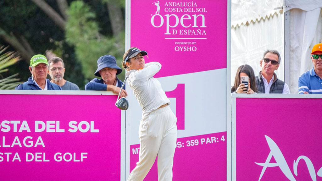 La malagueña Ana Peláez brilla en el arranque del Andalucía Costa del Sol Open de España