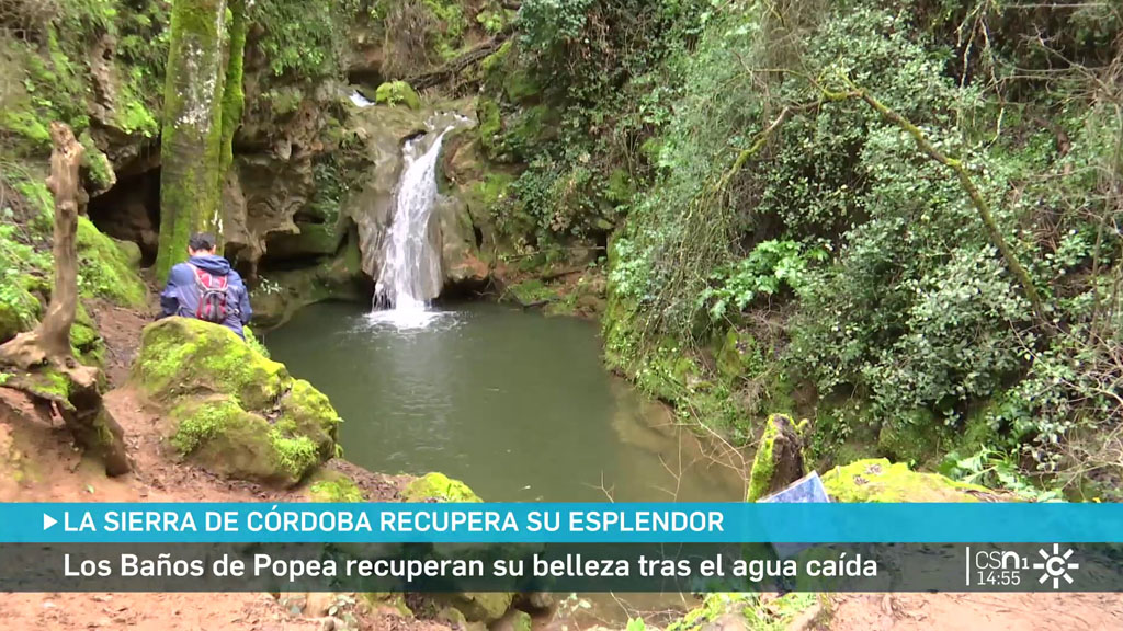 Los baños de Popea en la Sierra de Córdoba, en su esplendor