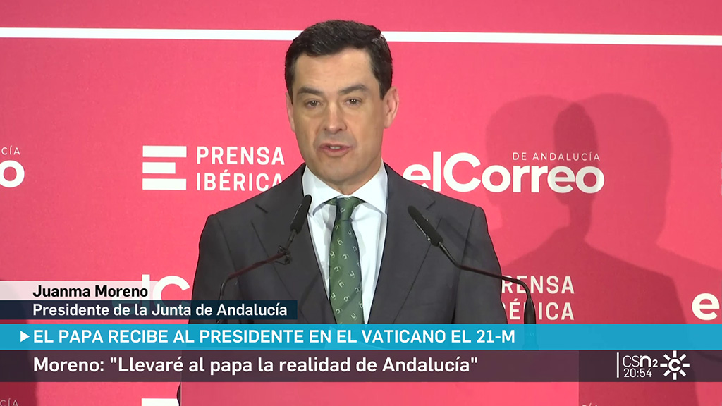 Moreno será recibido por el Papa Francisco el 21 de marzo