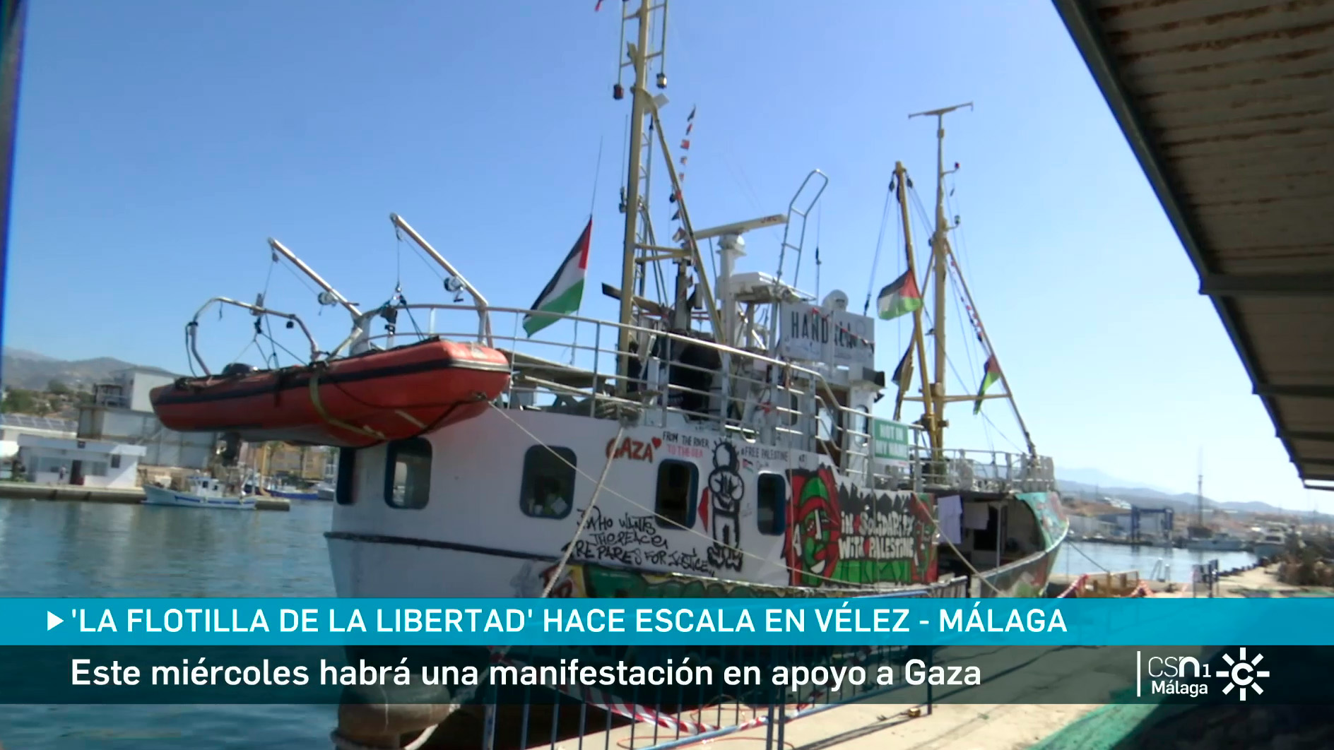 "La Flotilla de la Libertad" hace escala en Vélez-Málaga