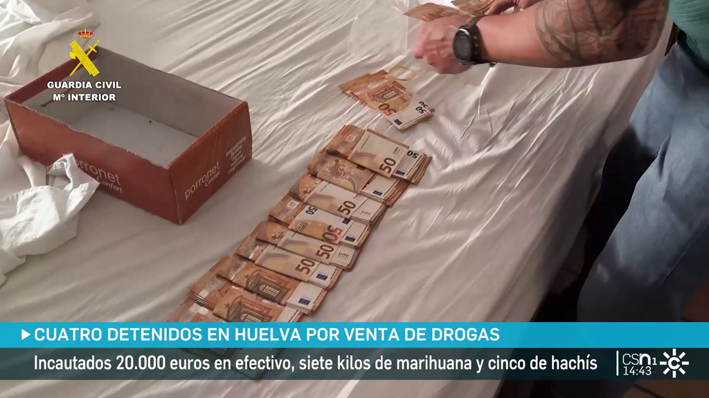 Cuatro detenidos en Ayamonte por la venta de droga