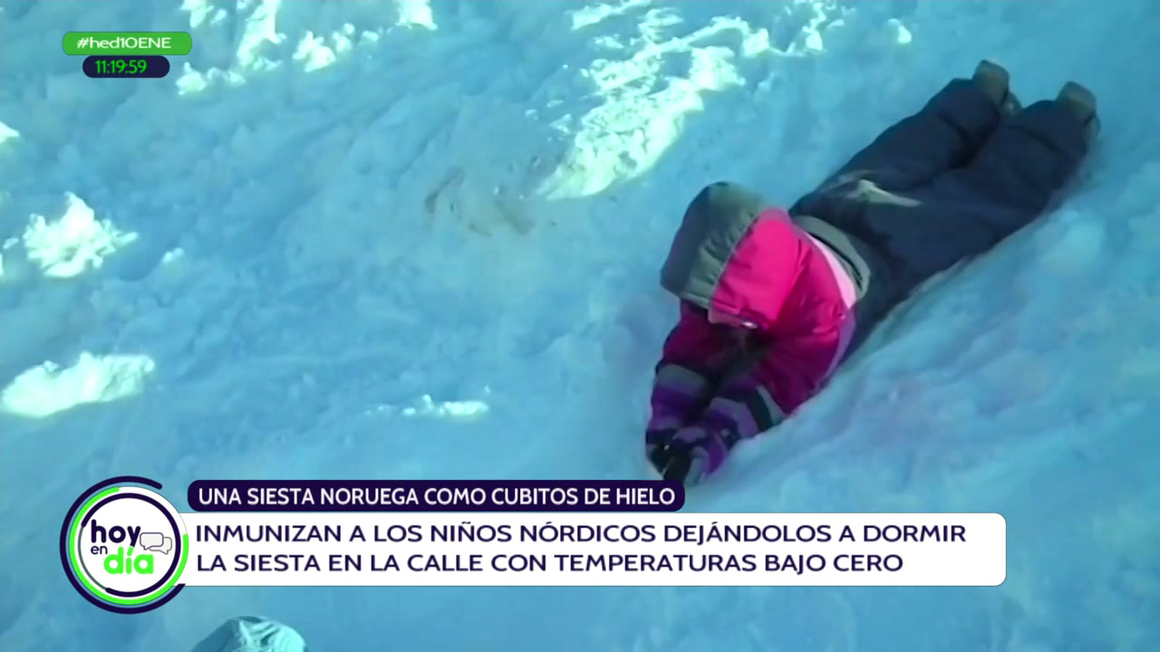 Hoy en día | La siesta que duermen los niños nórdicos es para quedarse helado