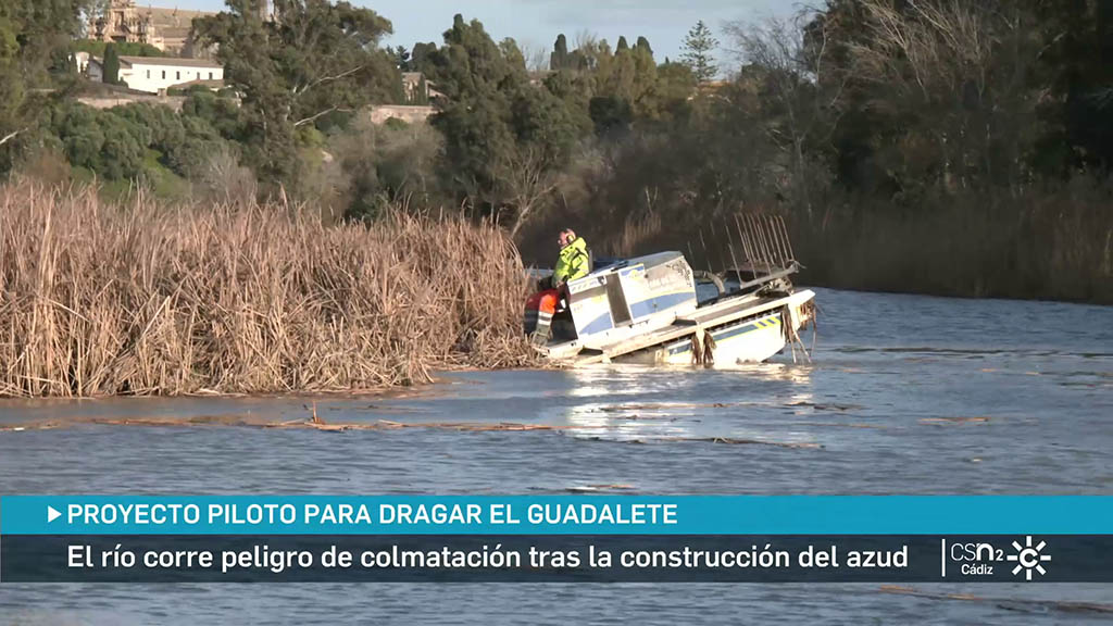 Proyecto pionero para dragar el río Guadalete