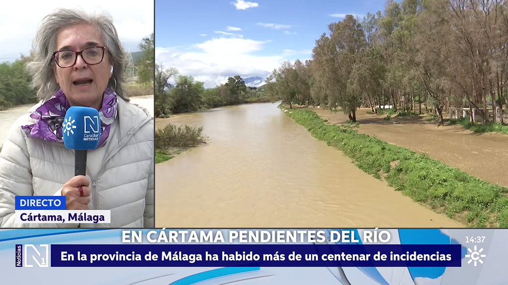 Málaga vigila el nivel de los ríos que mantienen niveles