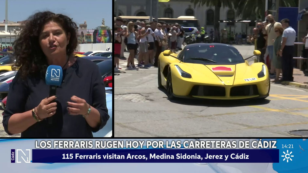 115 Ferraris se dejan ver por Andalucía en la 'Cavalcade Ferrari 2025'